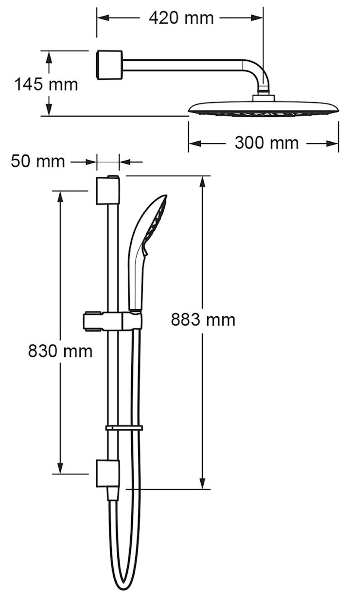 Mira Mode Maxim Thermostatic Digital Shower - Rear Fed (High Pressure ...