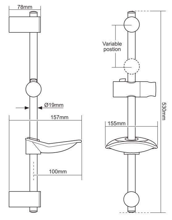 Triton Dene Concentric Thermostatic Exposed Mixer Shower