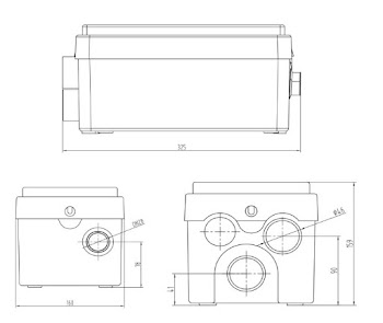 Aquari Elite Macerator Lifting Station Waste Pump 2 Inlets Basin Shower ...