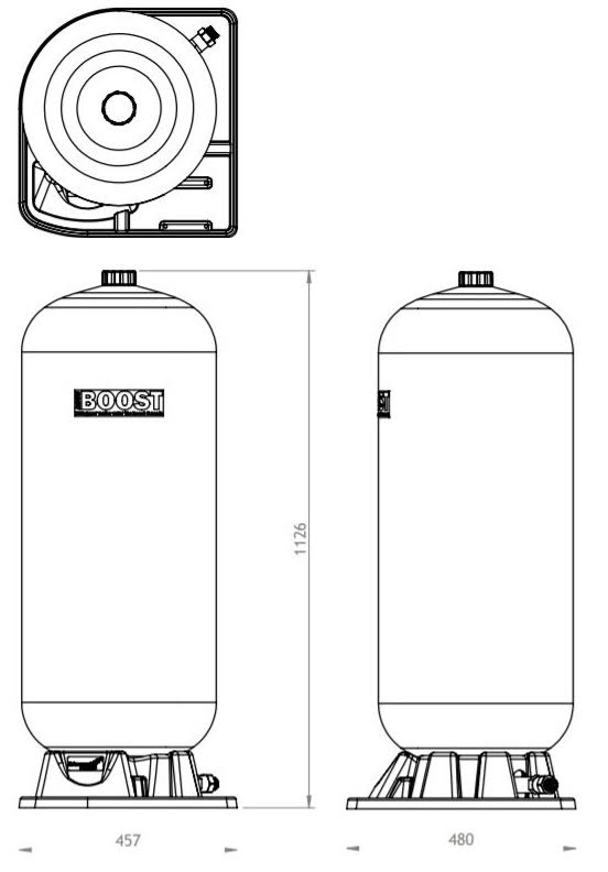 Salamander Accuboost 120L Unpumped Accumulator Tank - ACC-120-TNK