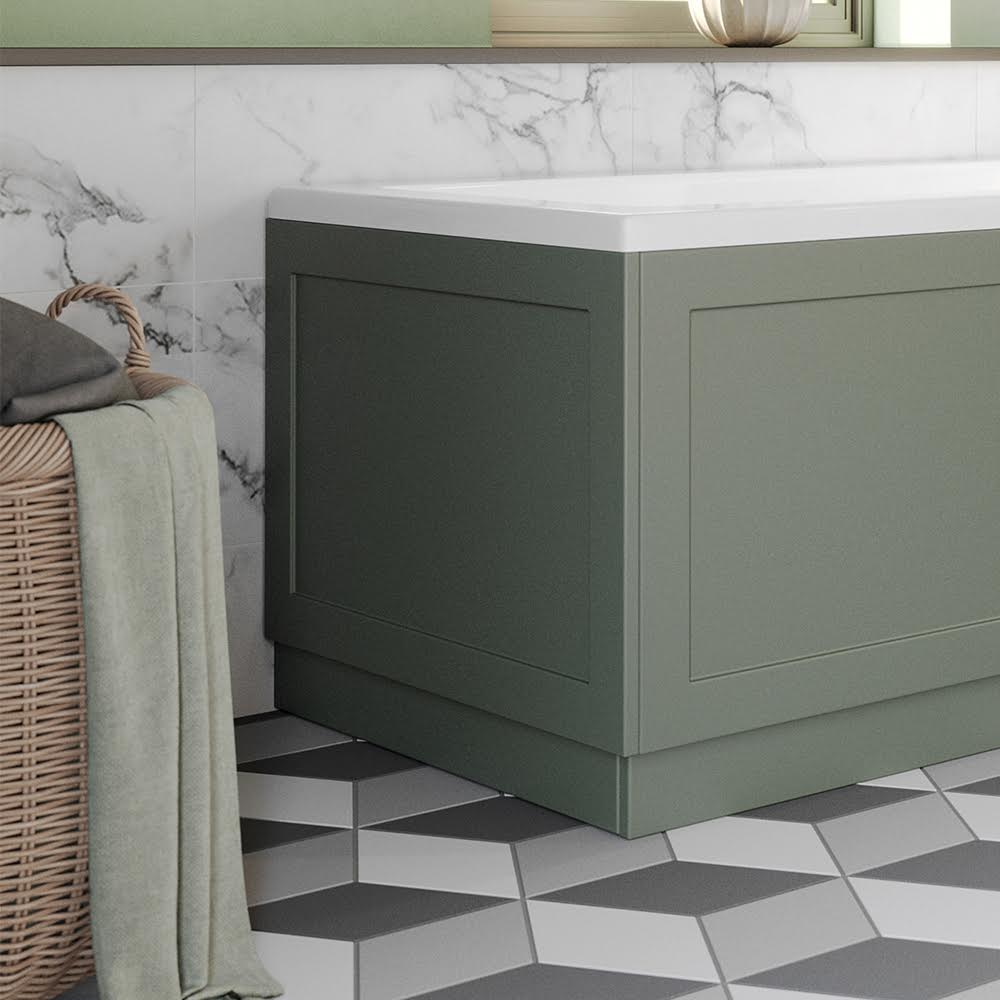 Park Lane Winchester Matt Green MDF Traditional Bath End Panel - 750mm